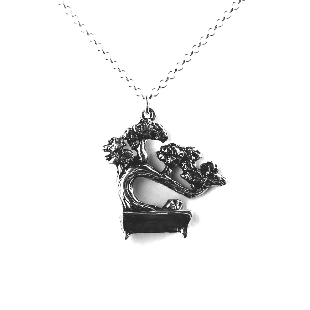 Bonsai Tree Necklace Sterling Silver – Silver Bramble Jewelry