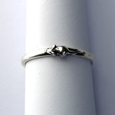 Mouse Stackable Sterling Silver Ring – Silver Bramble Jewelry