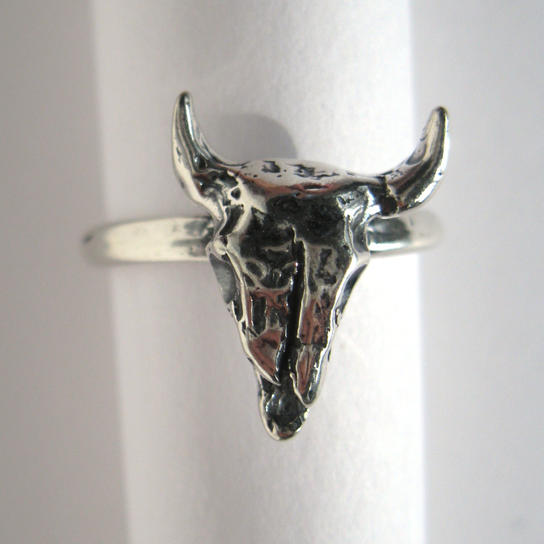 Bison Skull Ring – Silver Bramble Jewelry