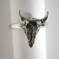 Bison Skull Ring – Silver Bramble Jewelry